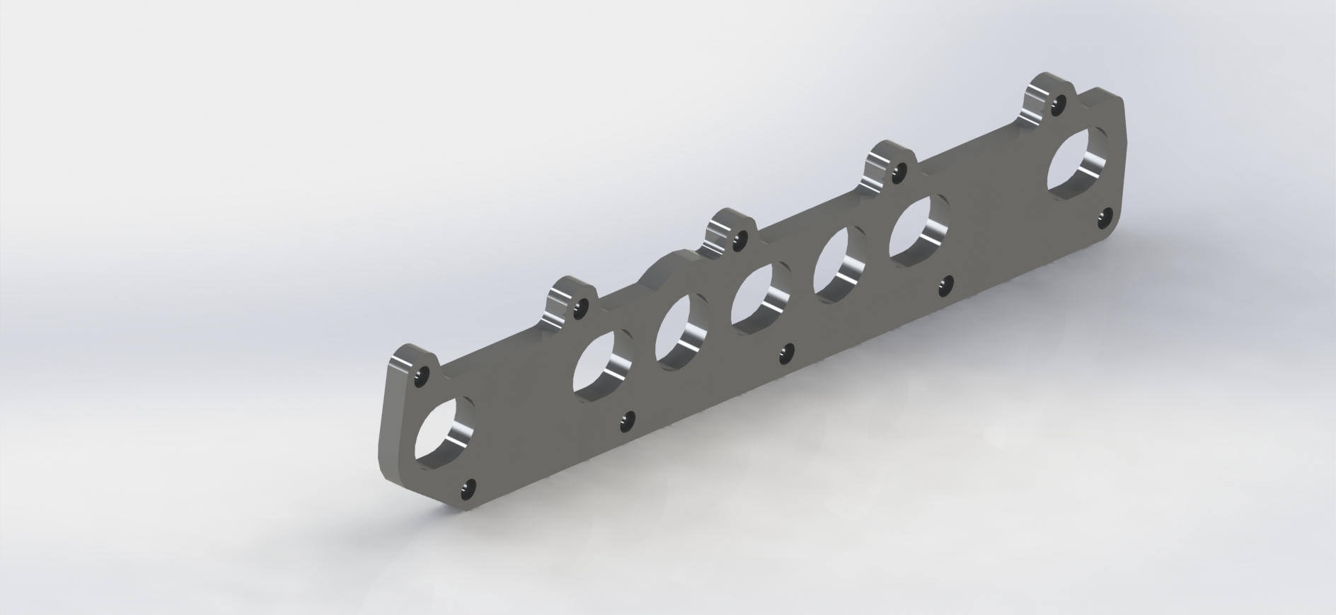 Exhaust manifold plate td5 3D - TurboSquid 1234867