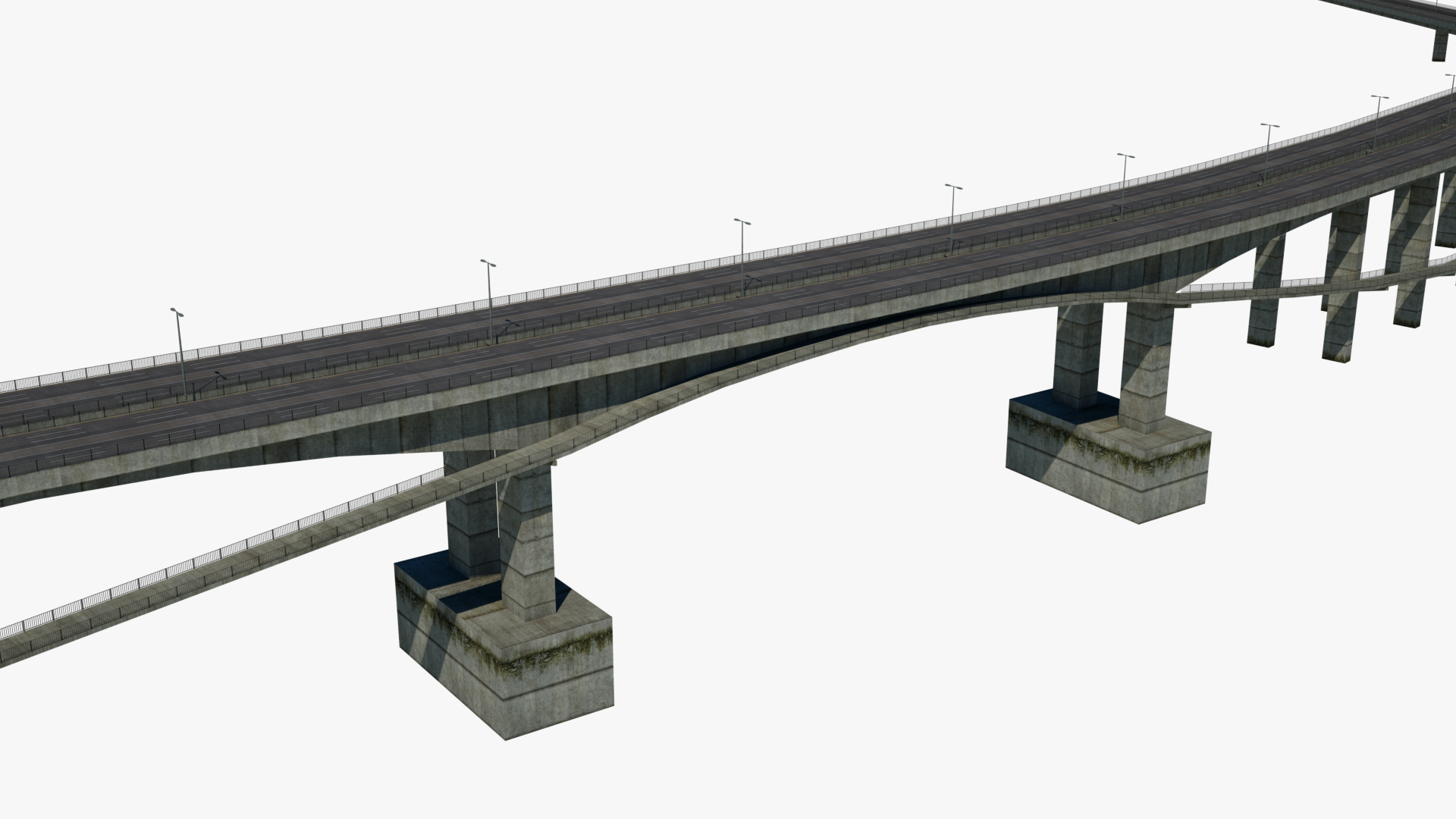 3D highway bridge model - TurboSquid 1234878