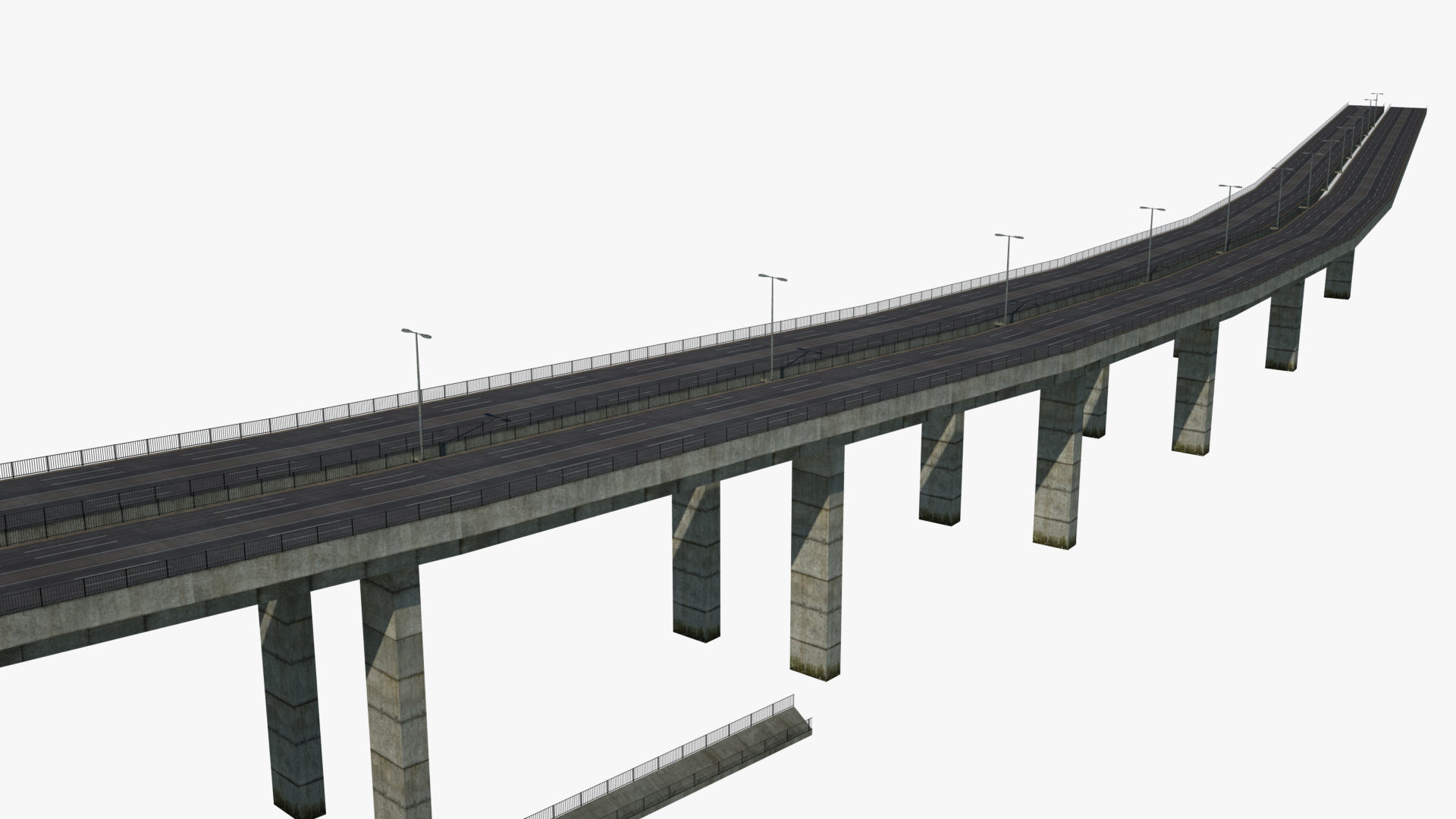 3D highway bridge model - TurboSquid 1234878