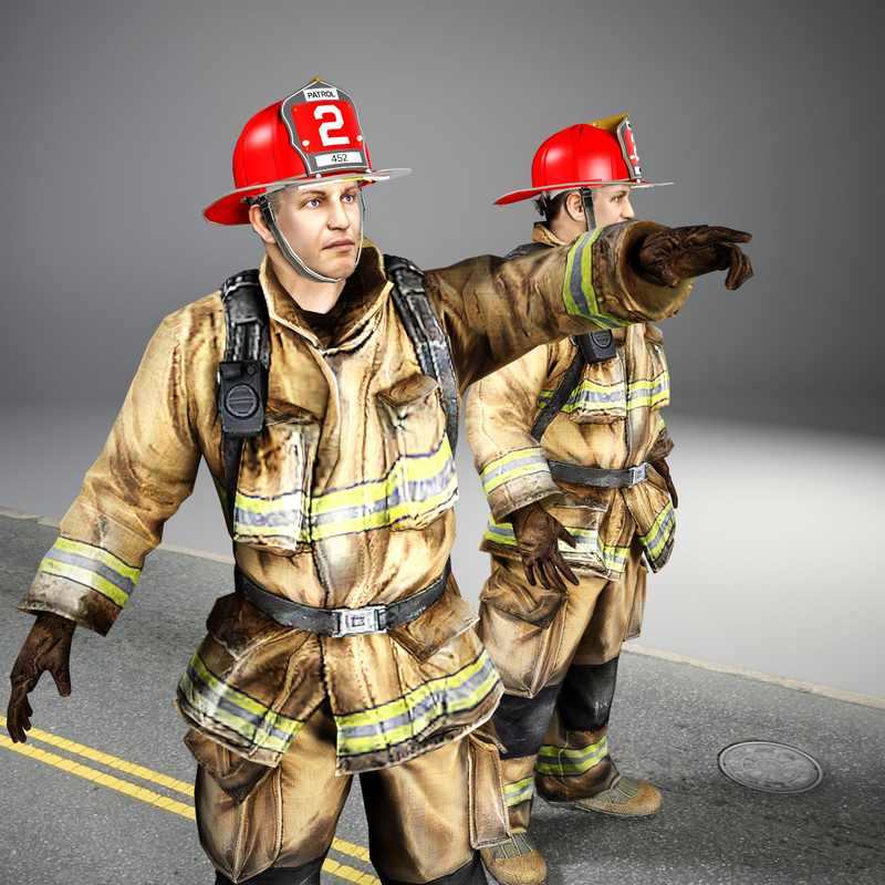 3D model firefighter - TurboSquid 1234912