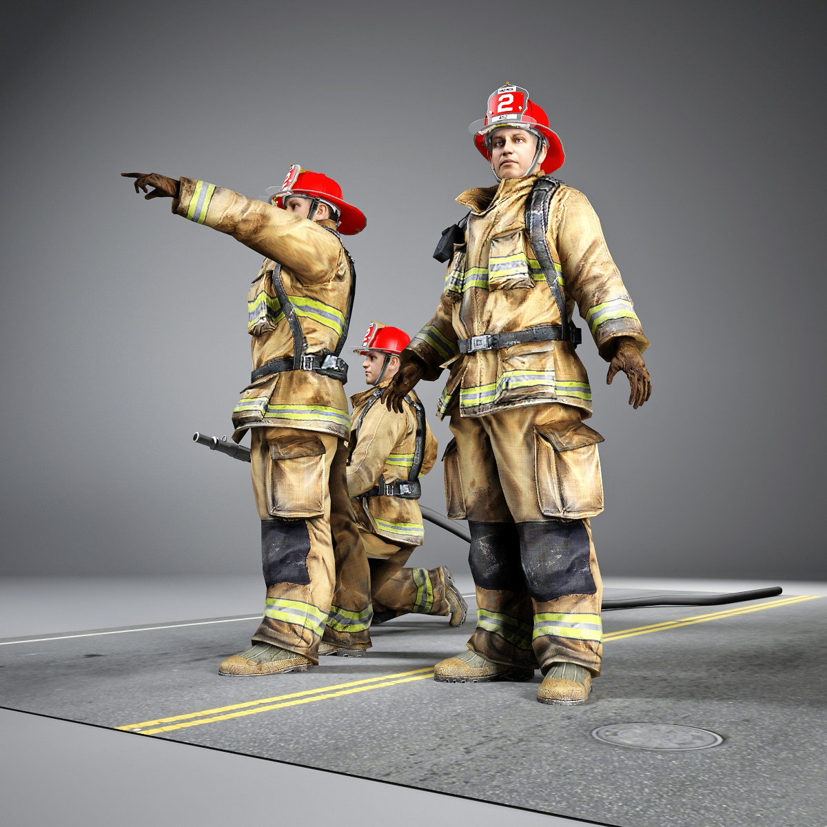 3D model firefighter - TurboSquid 1234912