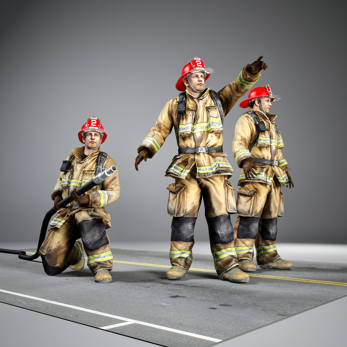 3D model firefighter - TurboSquid 1234912