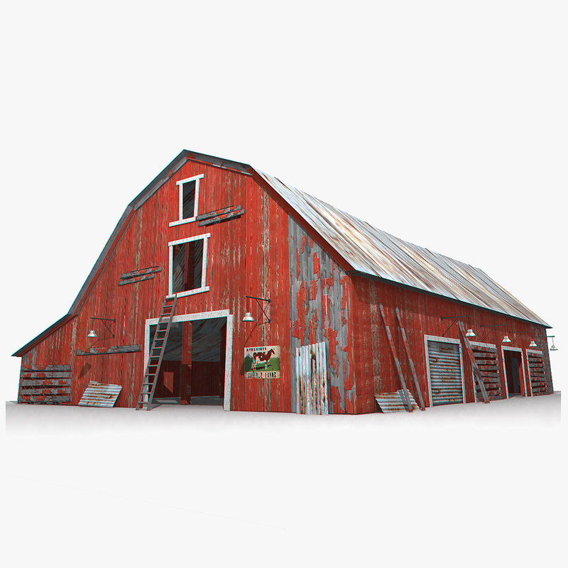 3D model photorealistic old barn - TurboSquid 1234956
