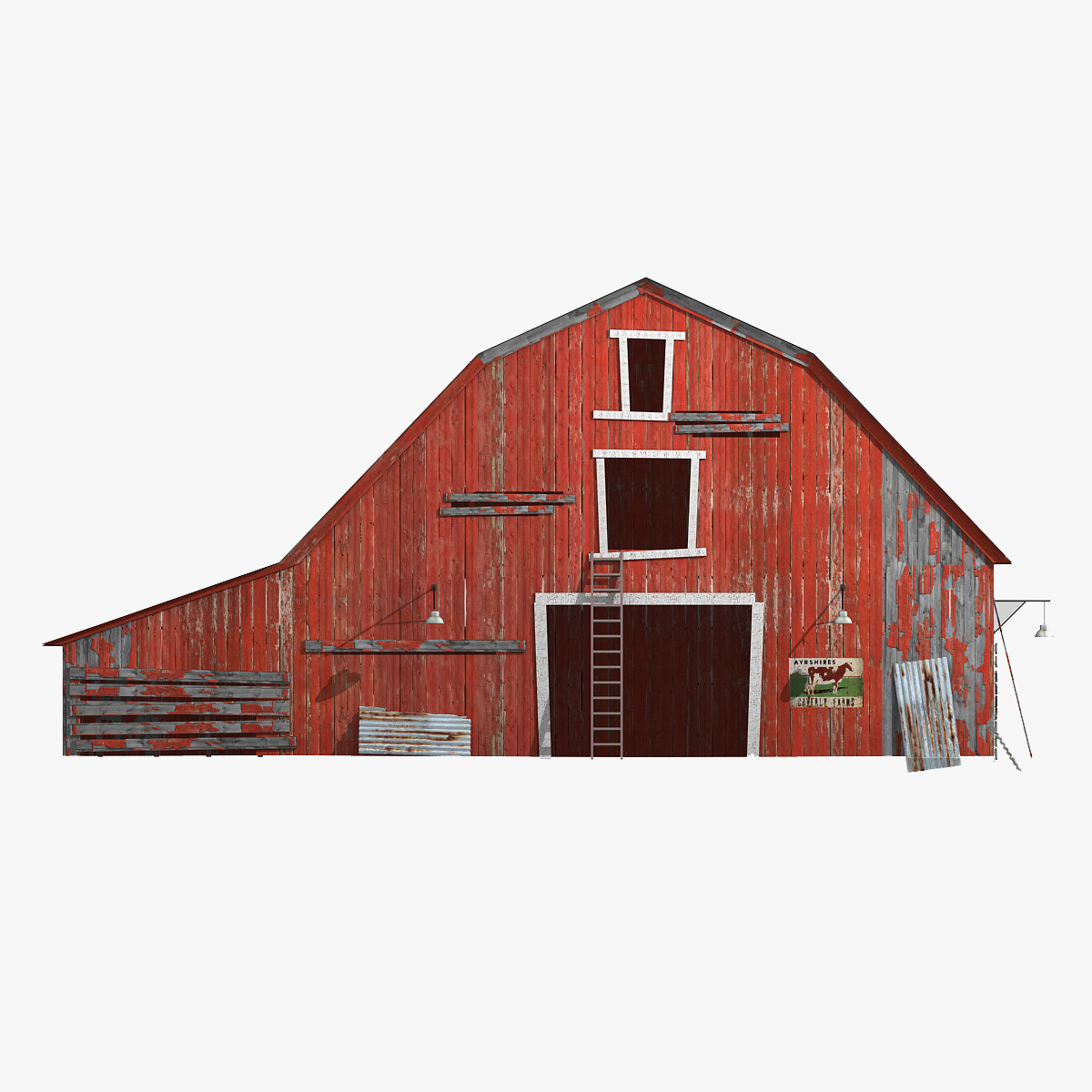 3D model photorealistic old barn - TurboSquid 1234956