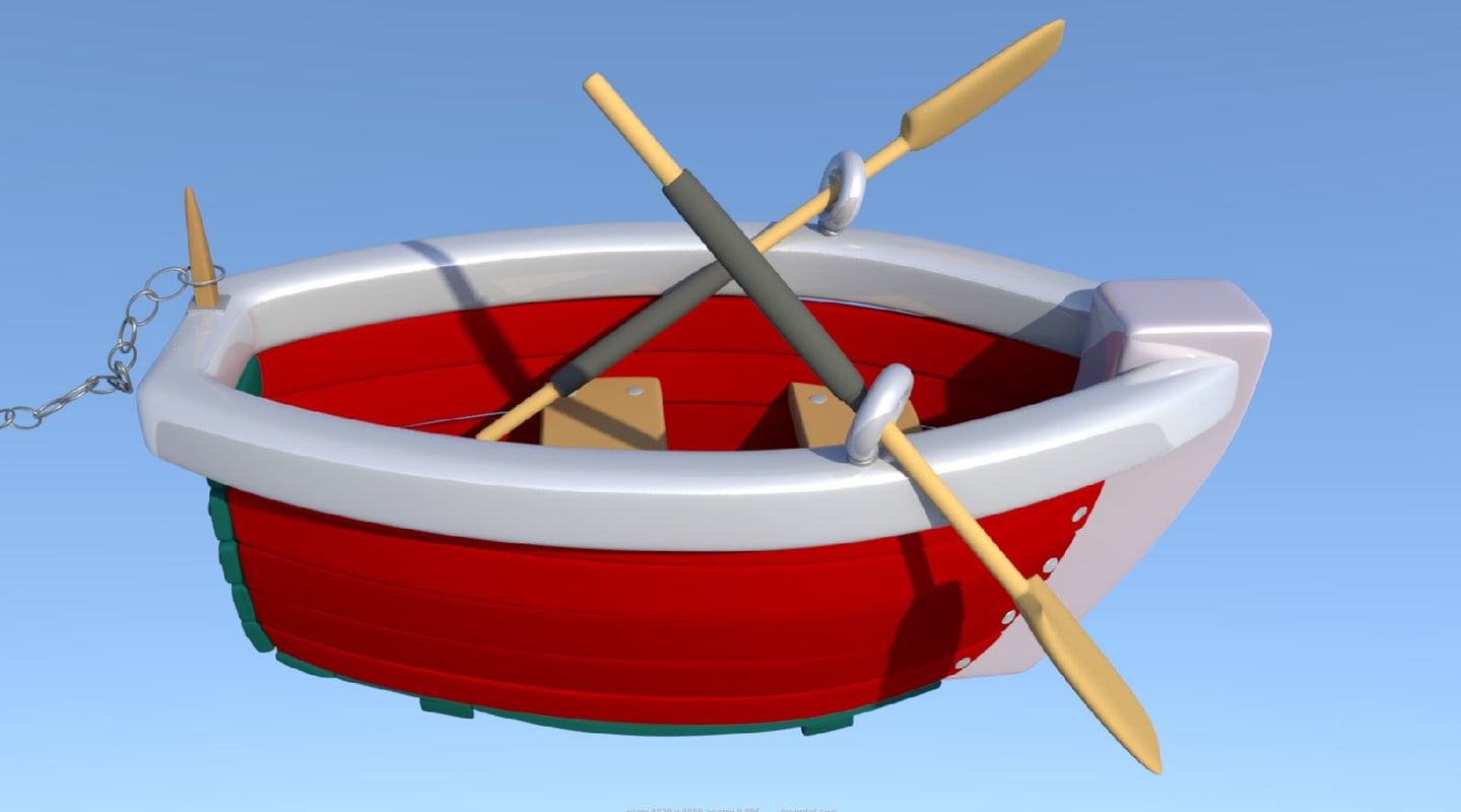 Boat oars 3D model - TurboSquid 1234977