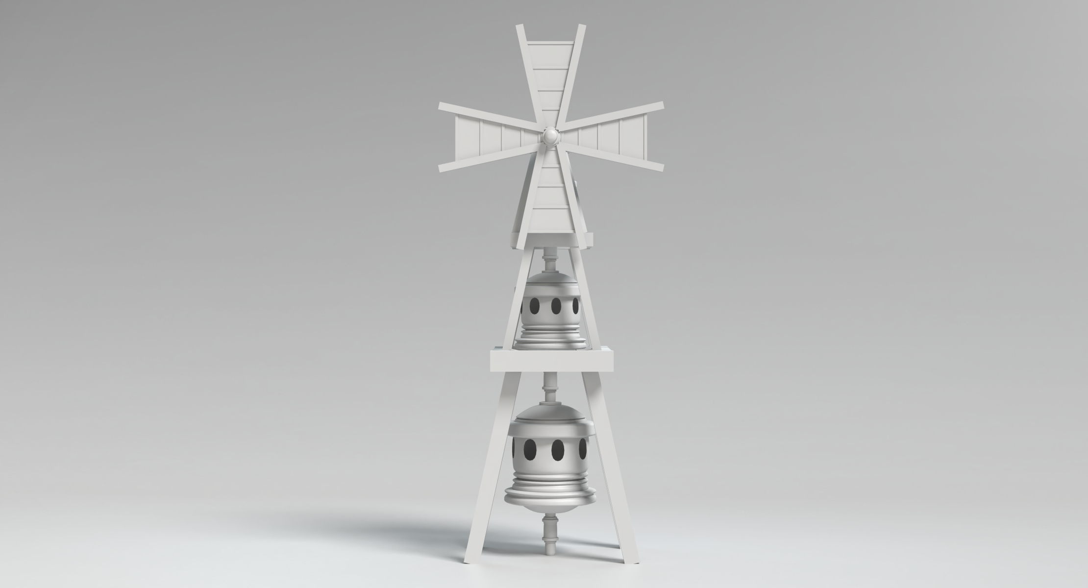 Steampunk windmill 3D model - TurboSquid 1235057