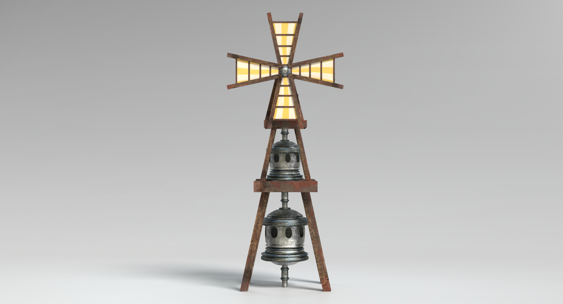 Steampunk windmill 3D model - TurboSquid 1235057