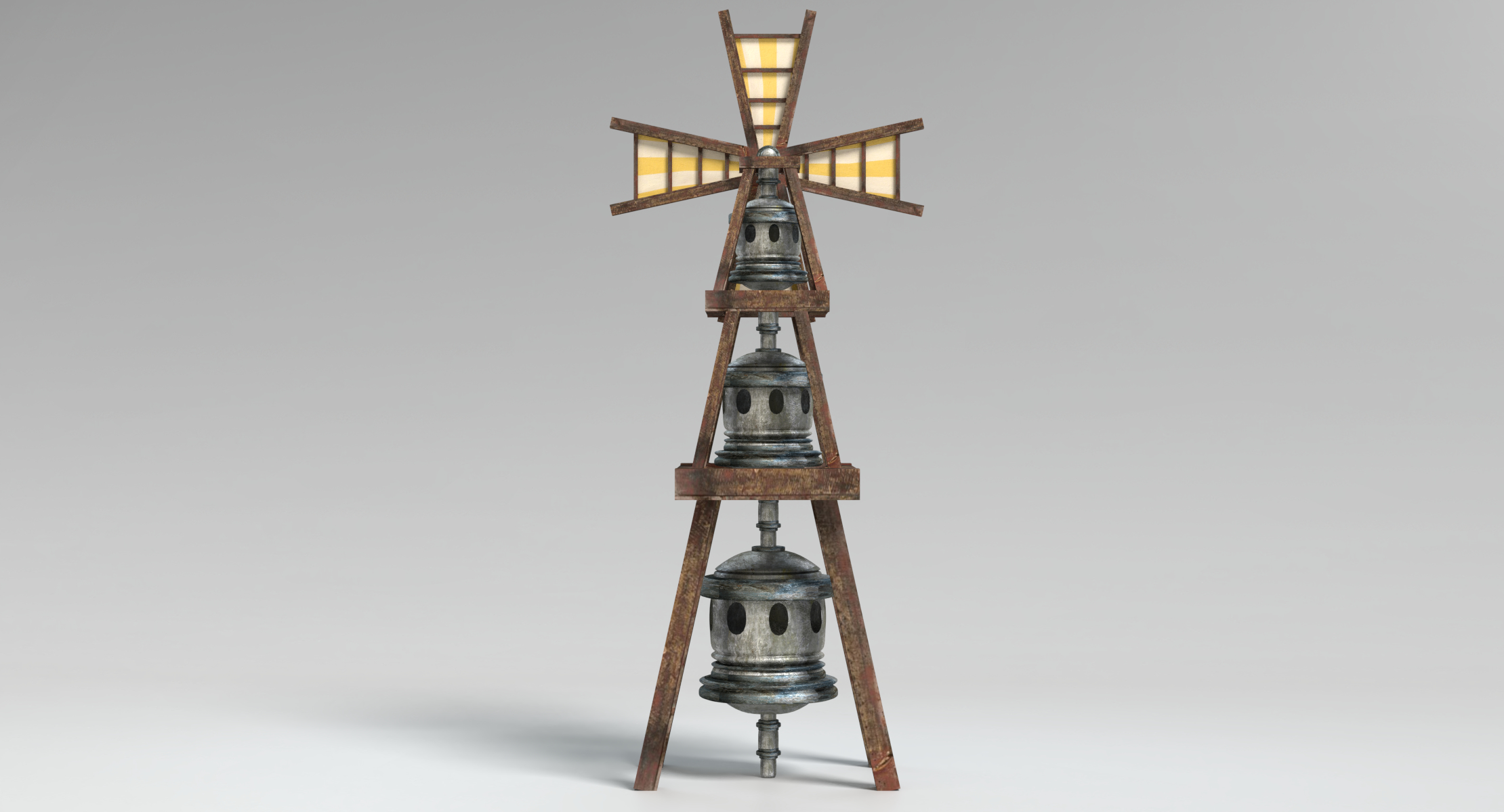 Steampunk windmill 3D model - TurboSquid 1235057