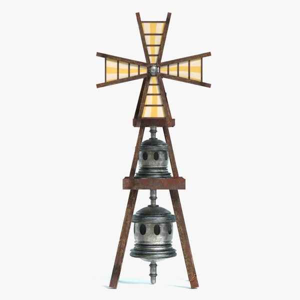 Steampunk windmill 3D model - TurboSquid 1235057