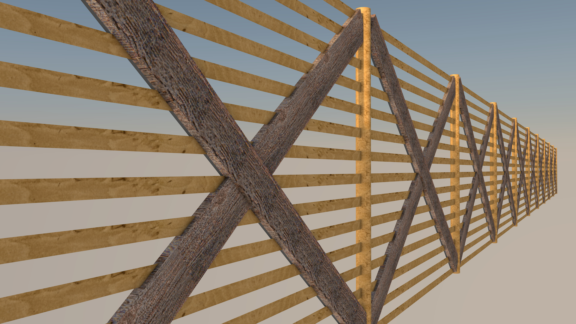 Fence asset door 3D model - TurboSquid 1235108