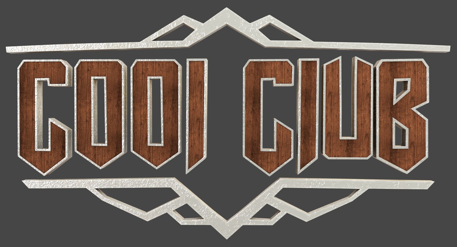Cool club logotype 3D model - TurboSquid 1235291