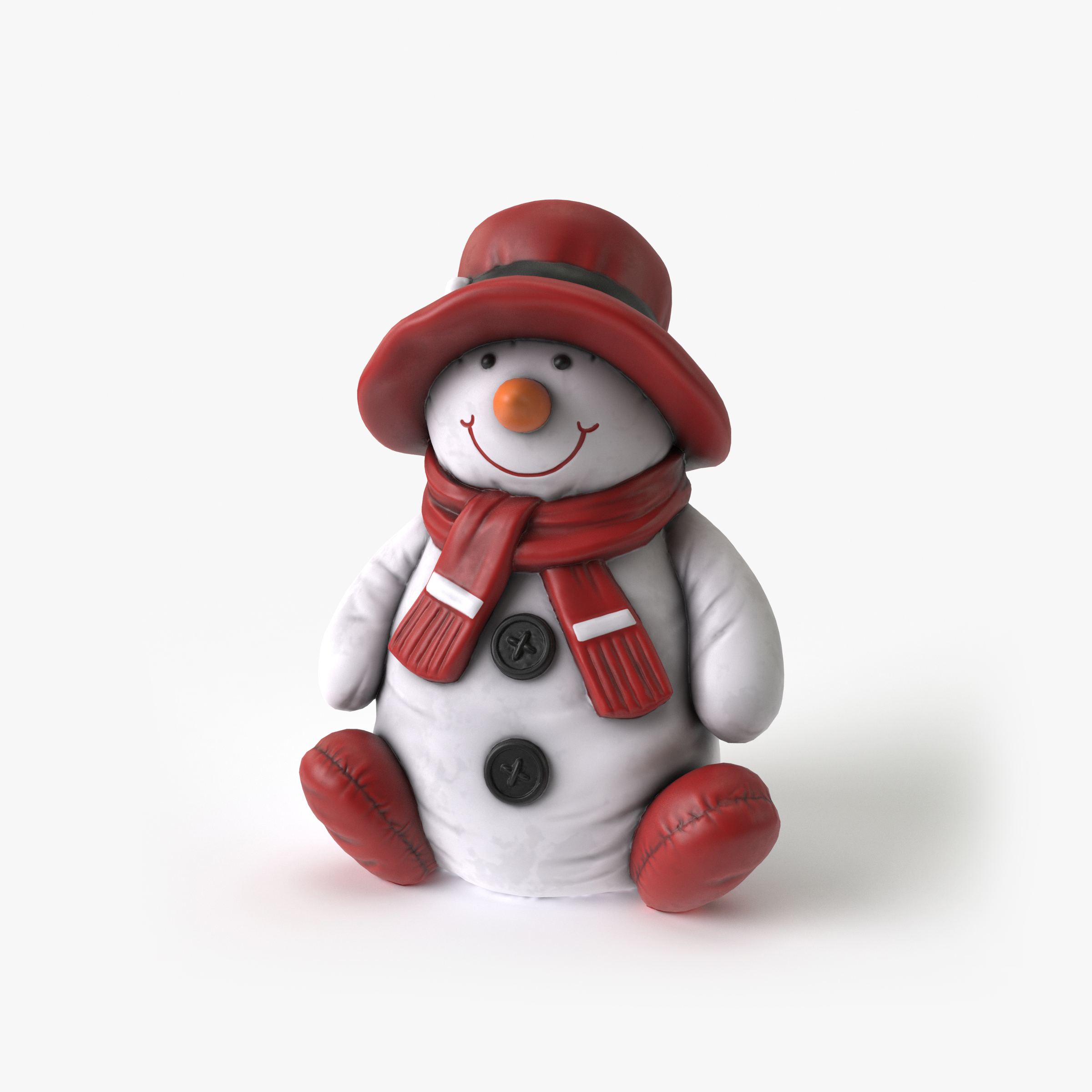 3D snow man model - TurboSquid 1235337