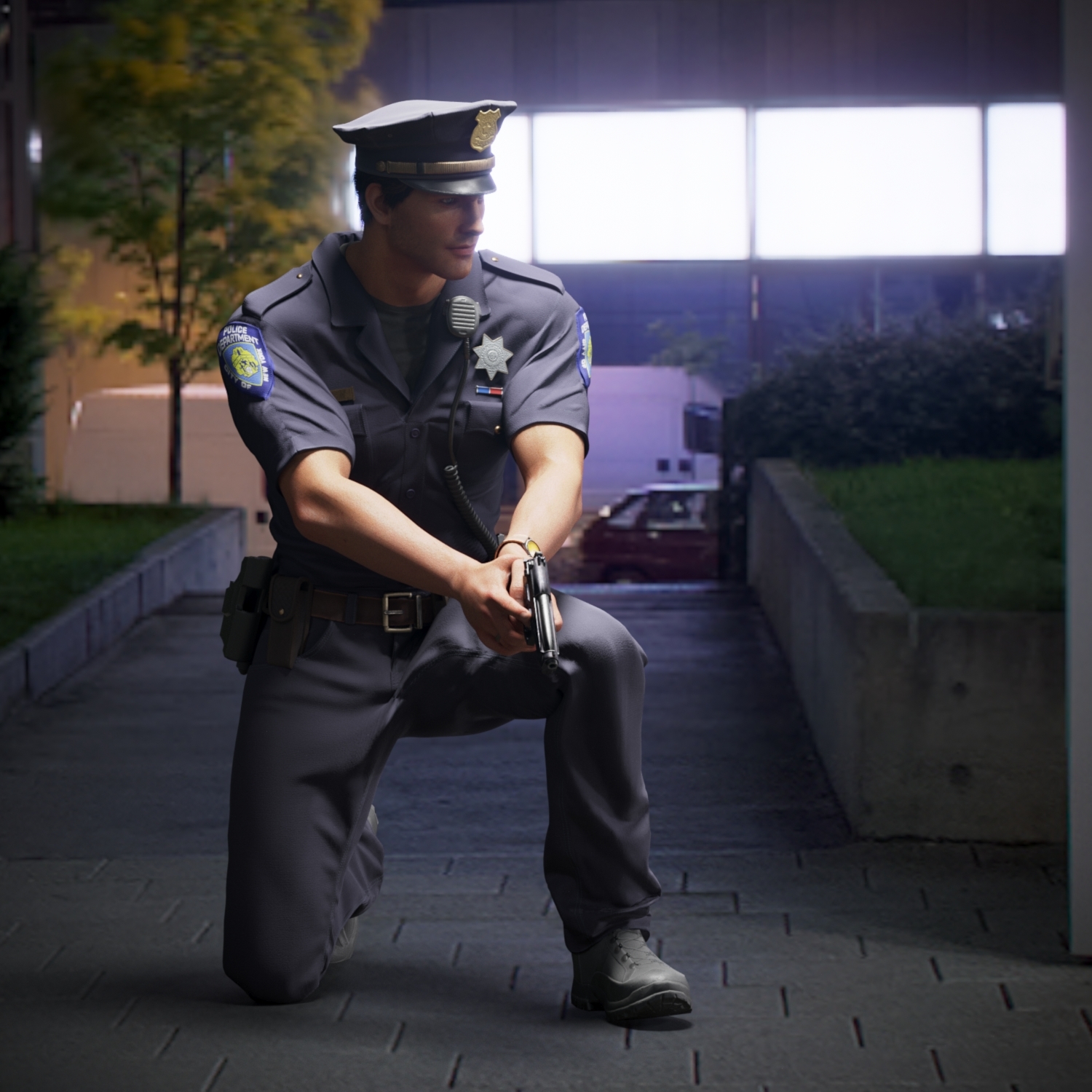 3D model police officer man character - TurboSquid 1235378