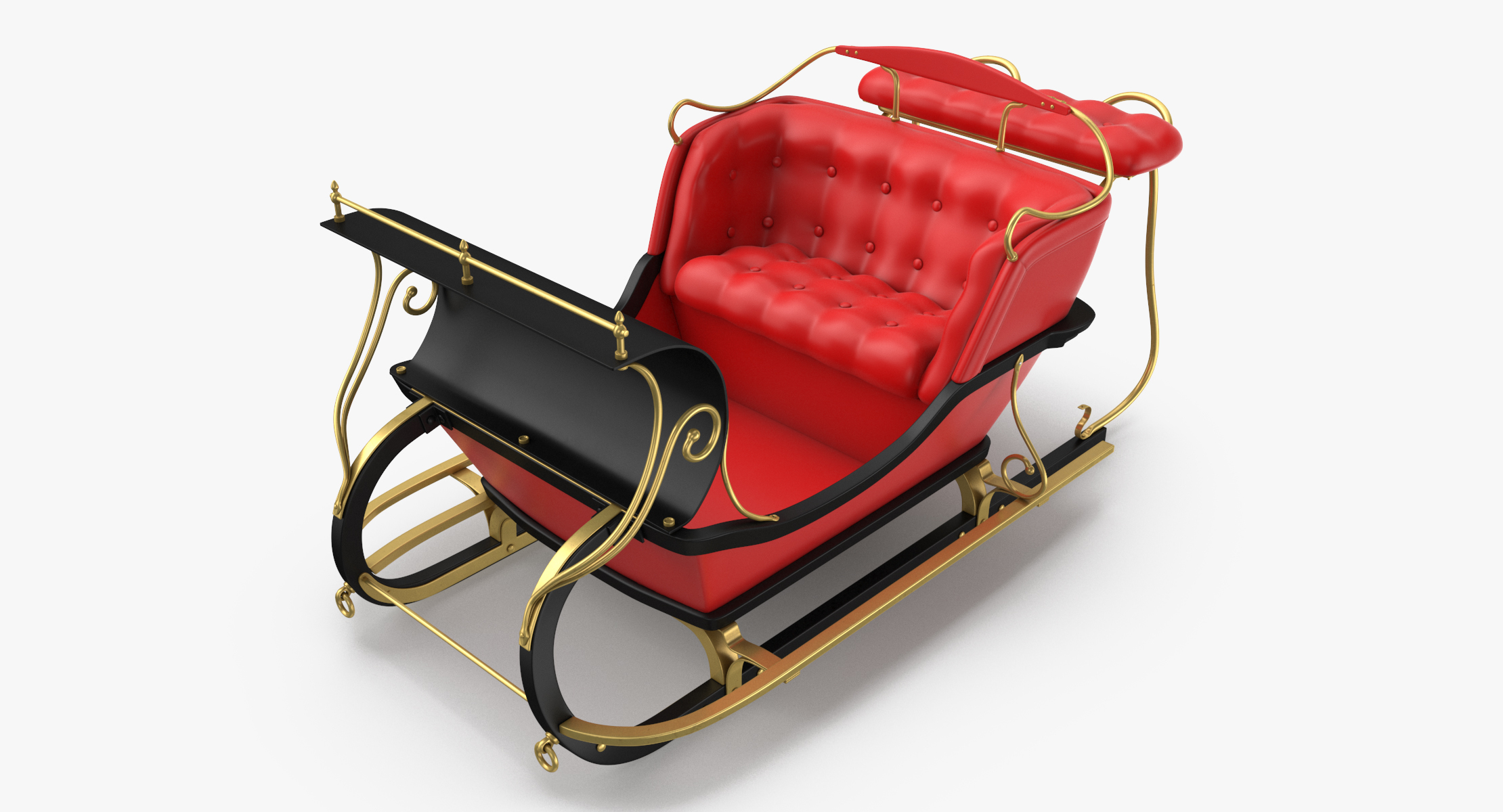 Santa sleigh 3D model - TurboSquid 1235424