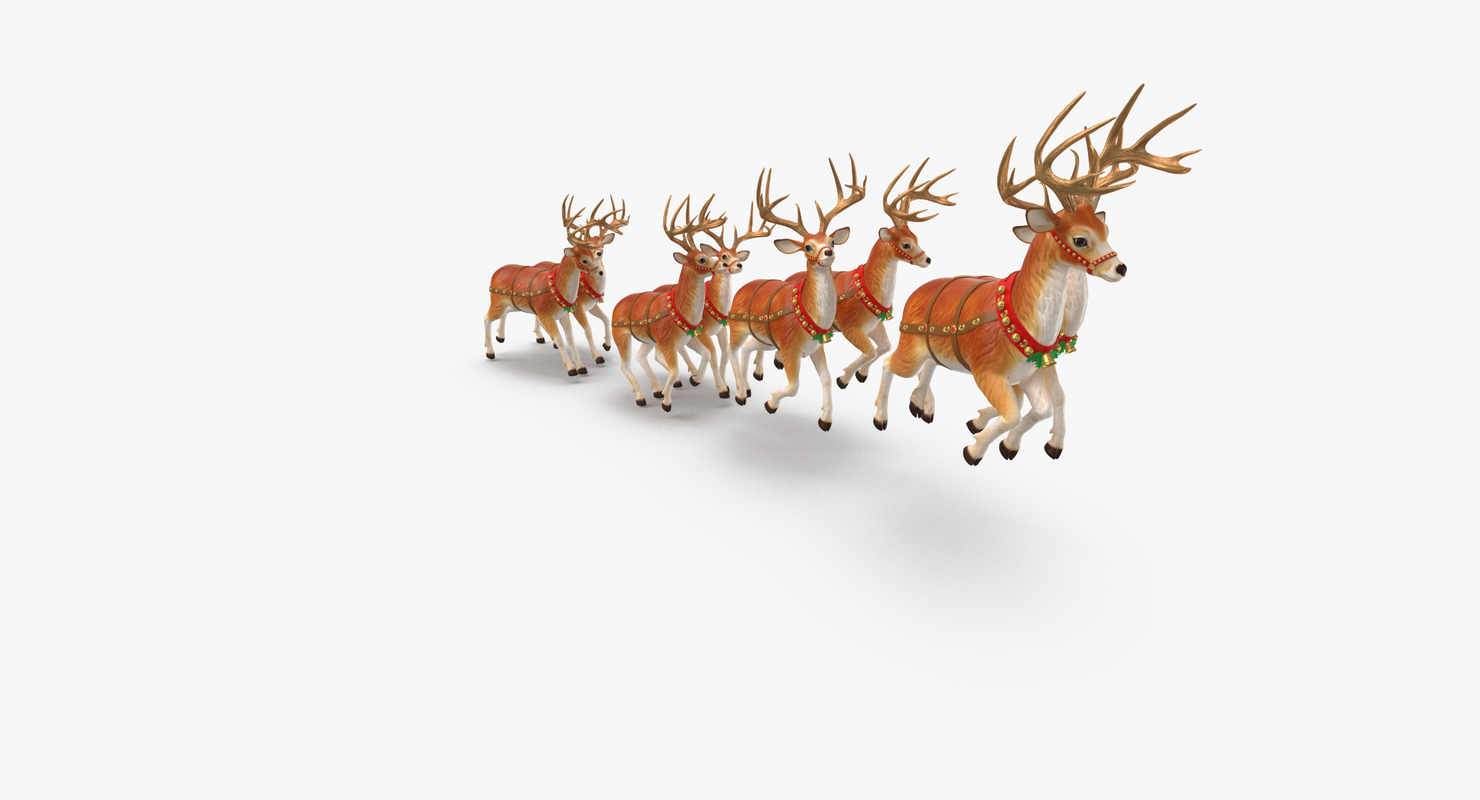 3D reindeer flying - TurboSquid 1235425
