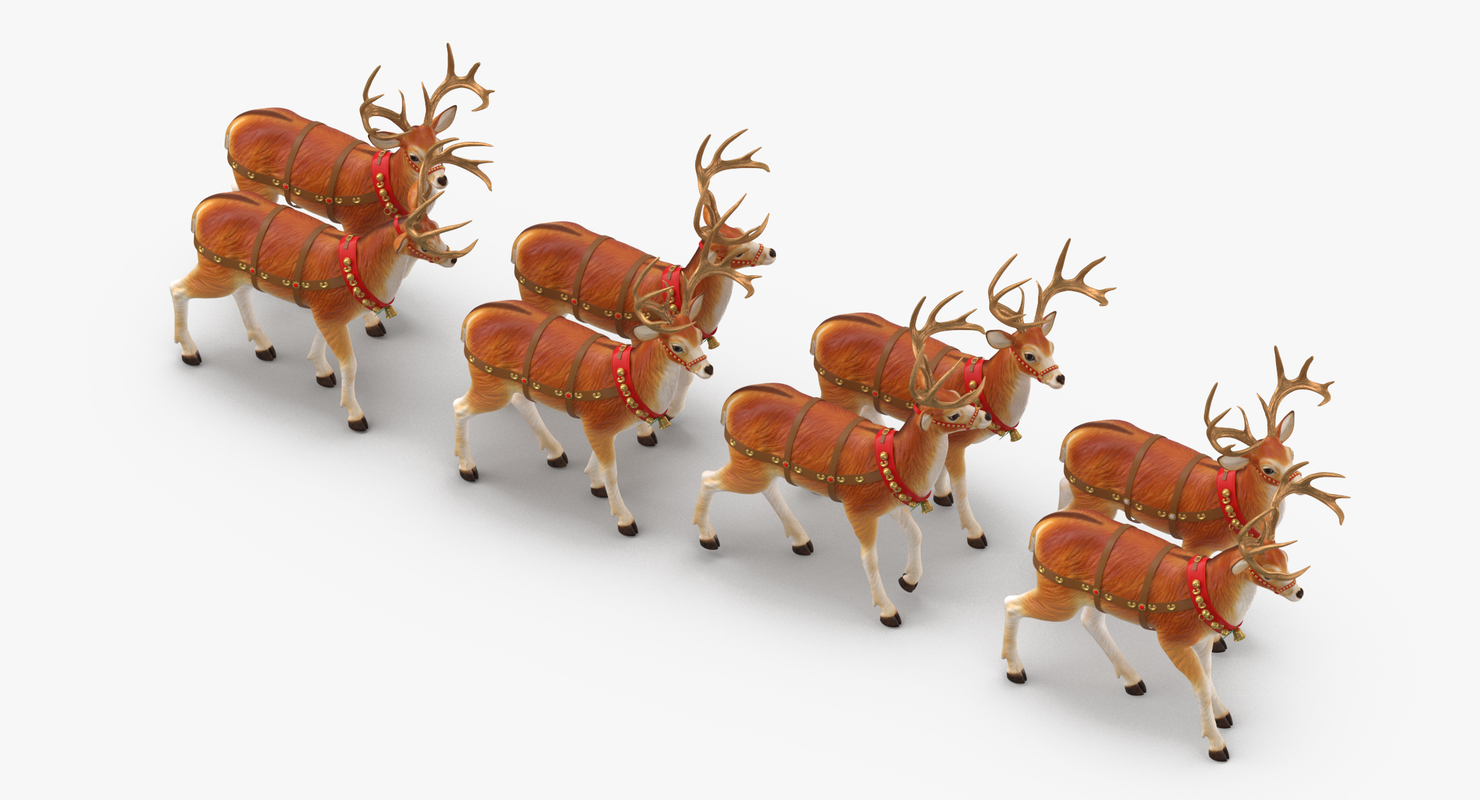 3D reindeer walking model - TurboSquid 1235427