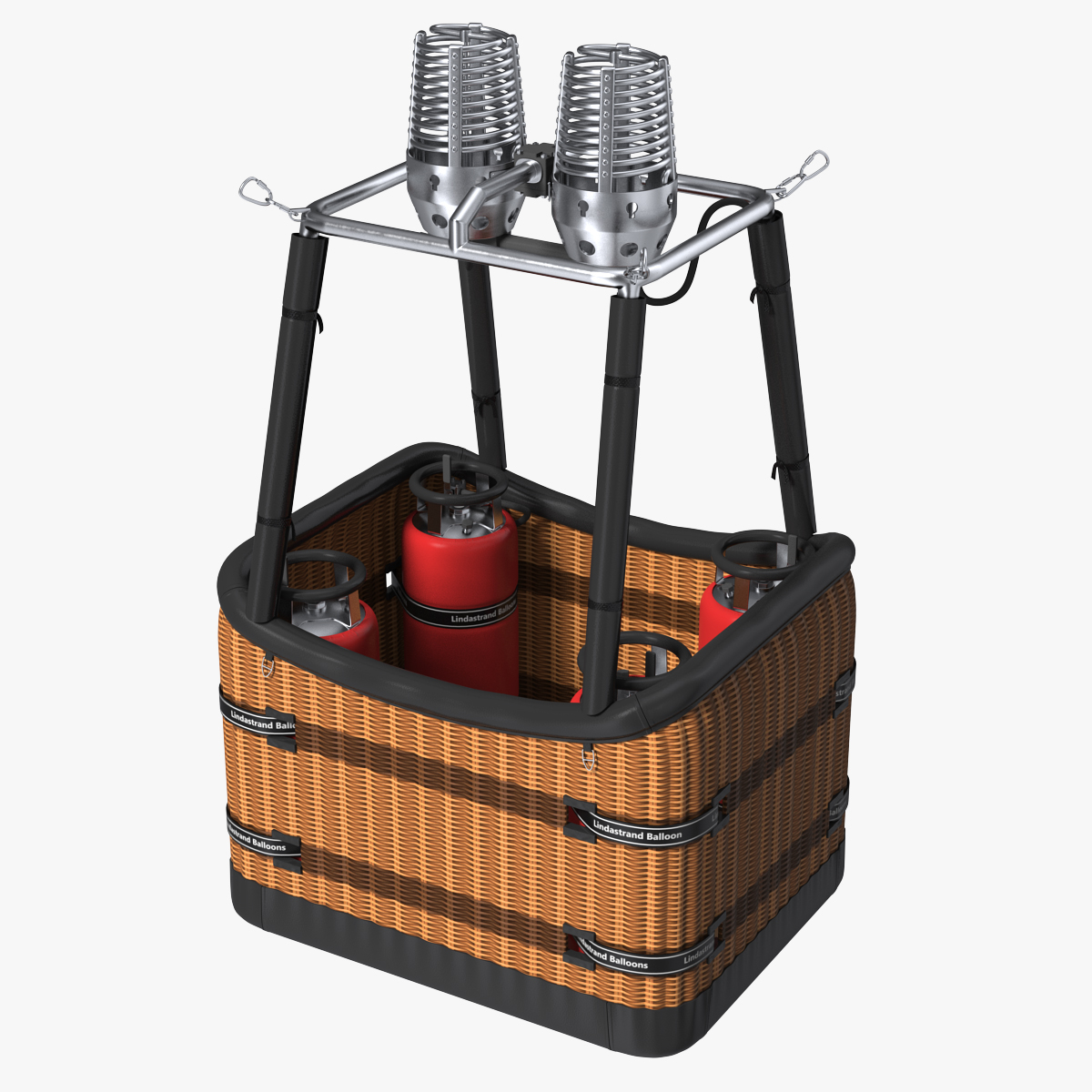 3D Hot Air Balloon Basket Model TurboSquid 1235542
