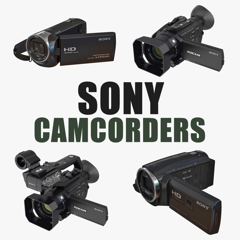 Sony camcorders 3D model - TurboSquid 1235667
