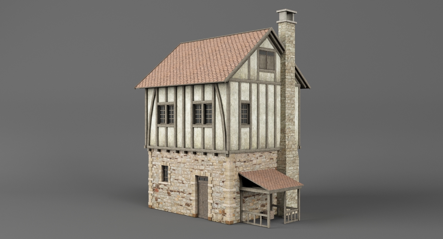 Ready medieval house model - TurboSquid 1235693