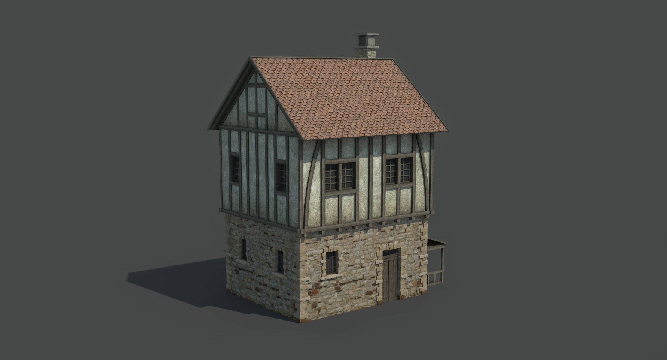 Ready medieval house model - TurboSquid 1235693