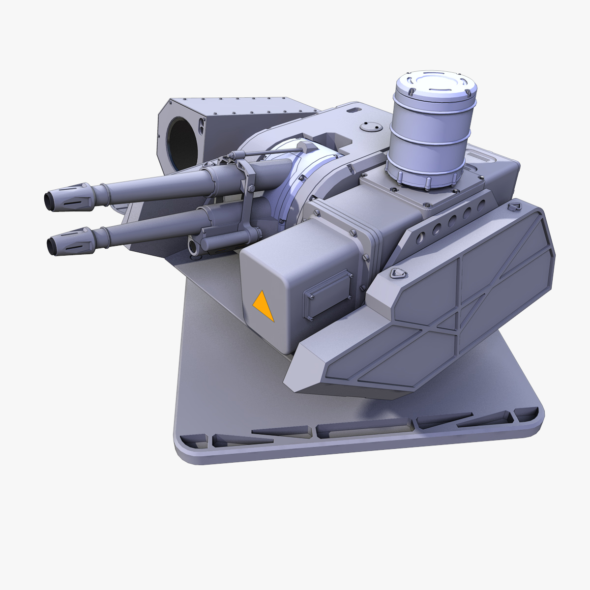 Light laser turret model - TurboSquid 1235713