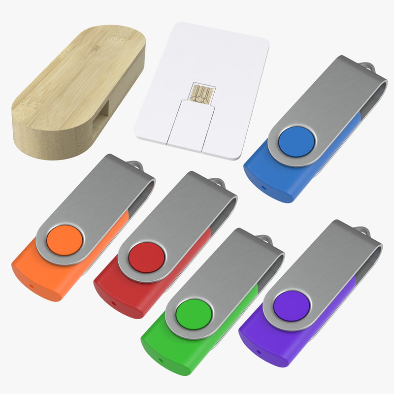 3D promotional usb sticks closed - TurboSquid 1235925