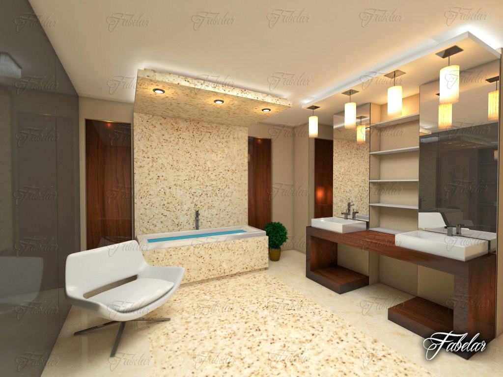 3D bathroom scene - TurboSquid 1235938