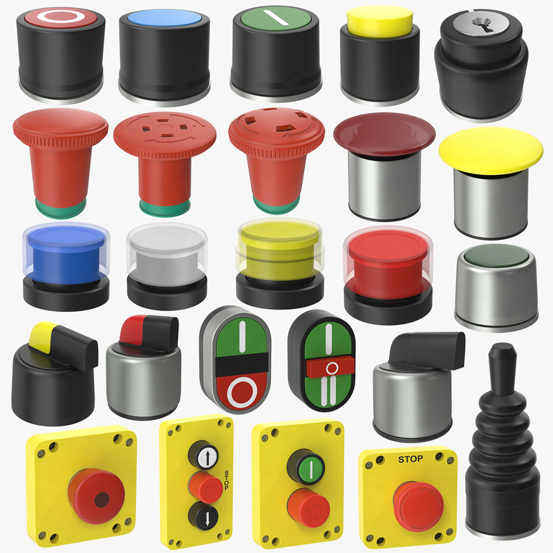 modelo 3d Conjunto de botones 01 - TurboSquid 1235952