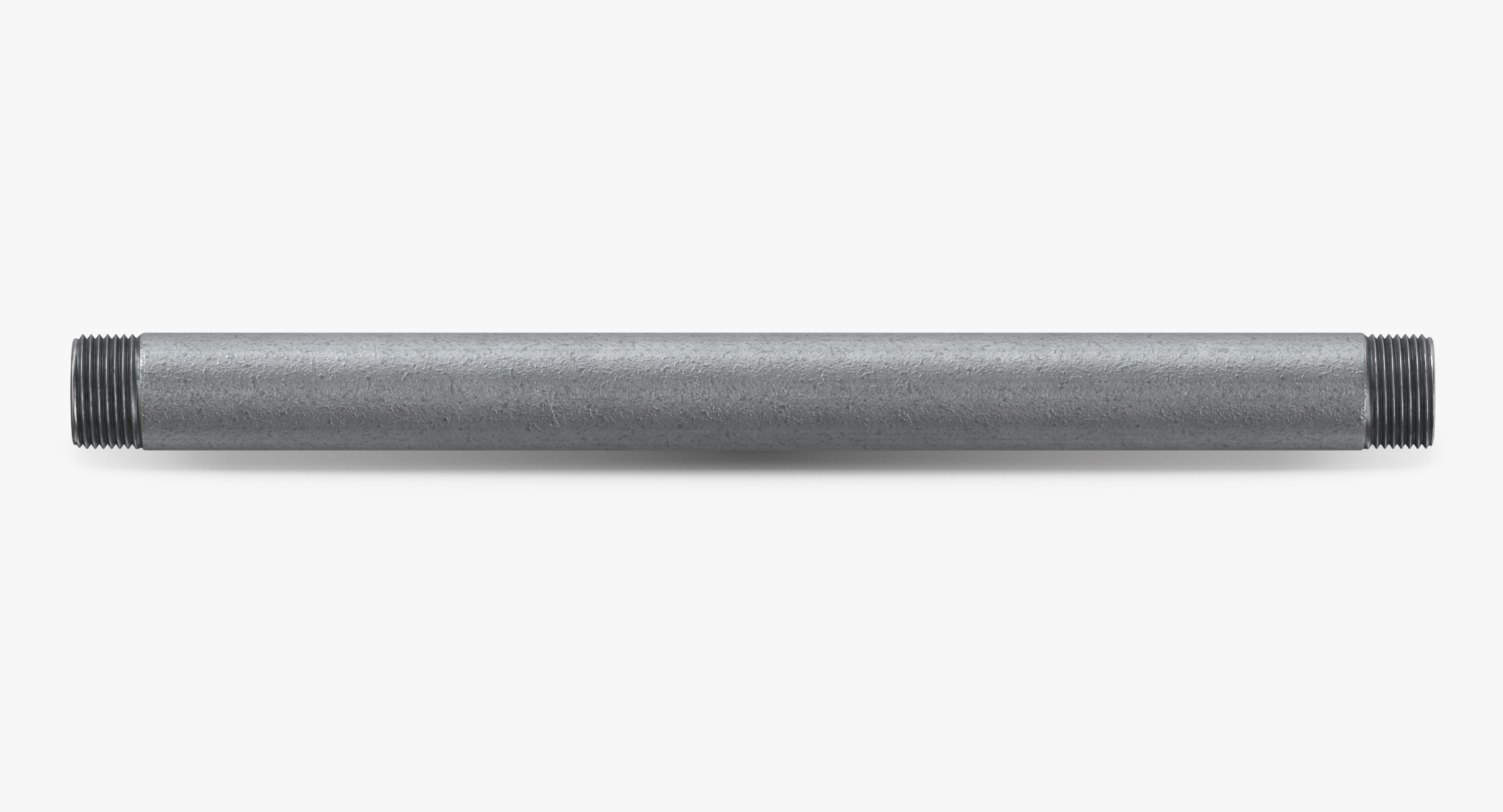 Galvanized steel pipe 30cm 3D model - TurboSquid 1235963