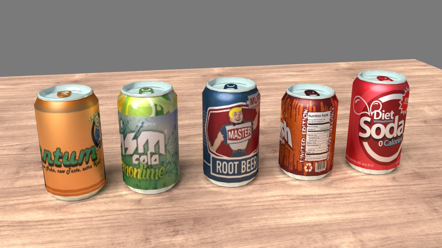 3D soda cans model - TurboSquid 1236013