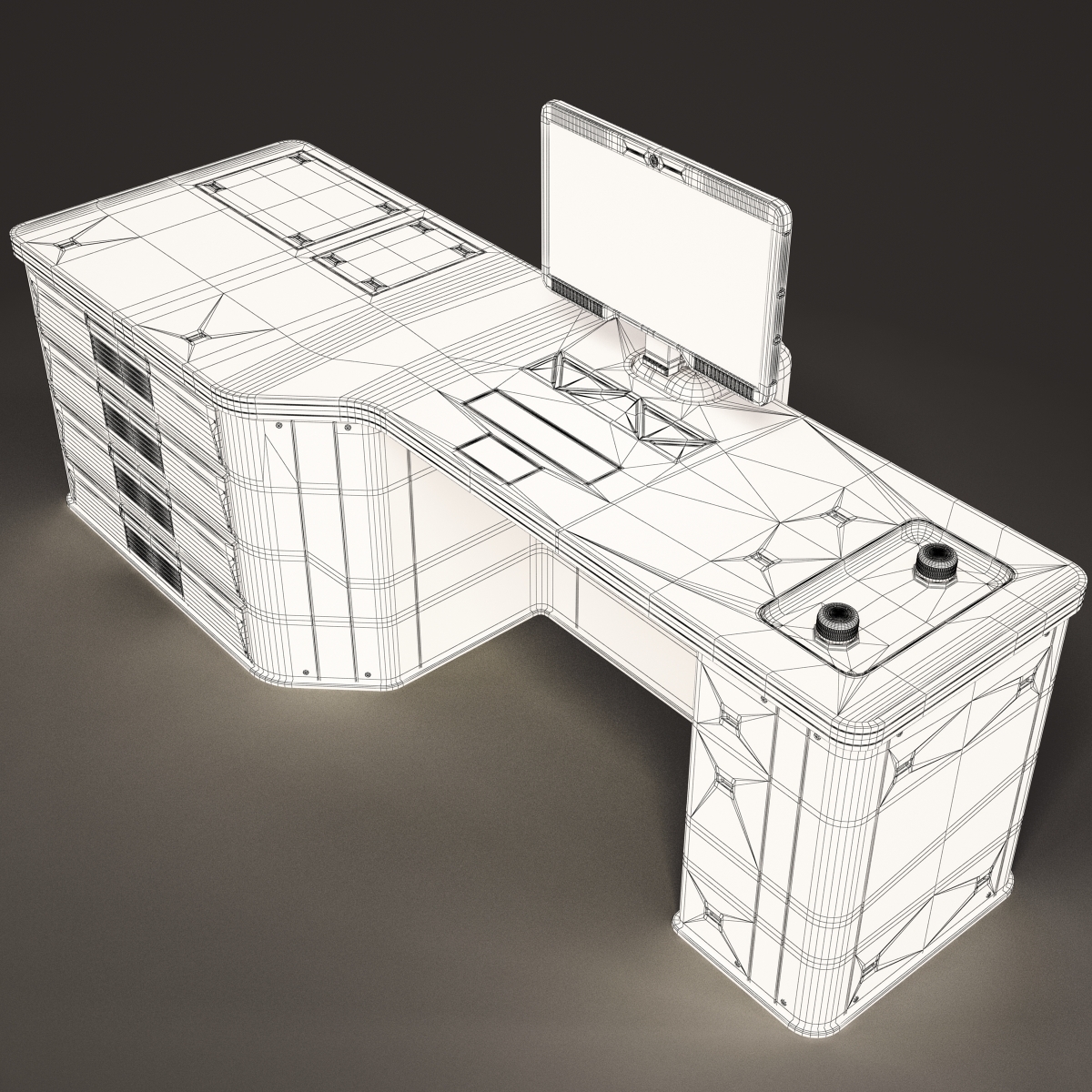 Sci fi lab table 3D - TurboSquid 1236015