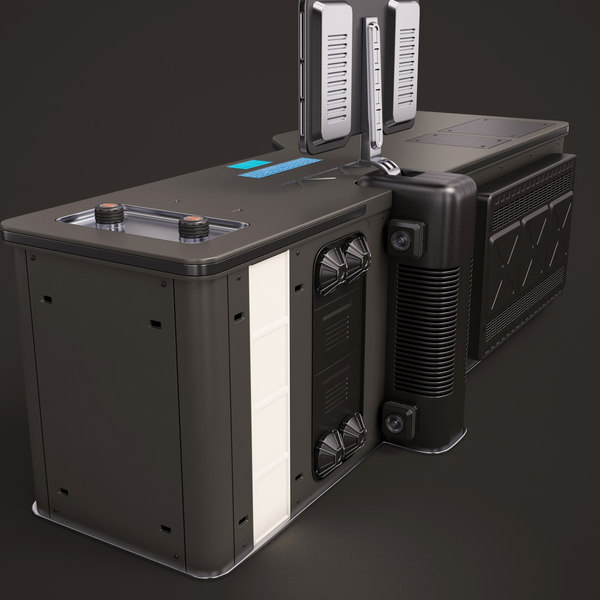 Sci fi lab table 3D - TurboSquid 1236015