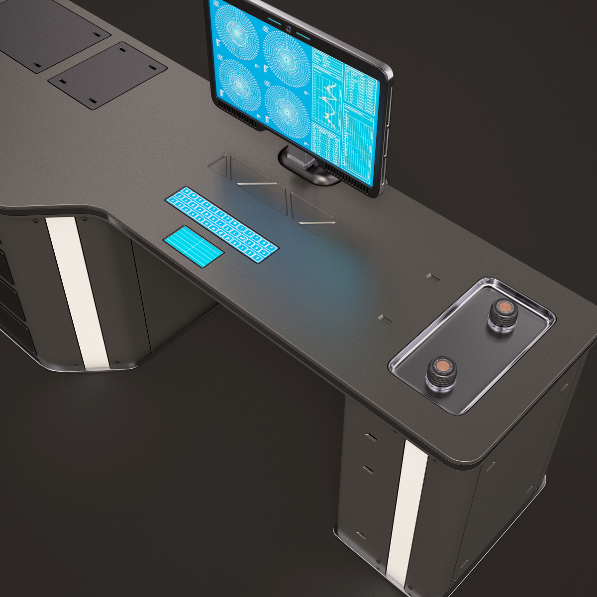 Sci fi lab table 3D - TurboSquid 1236015