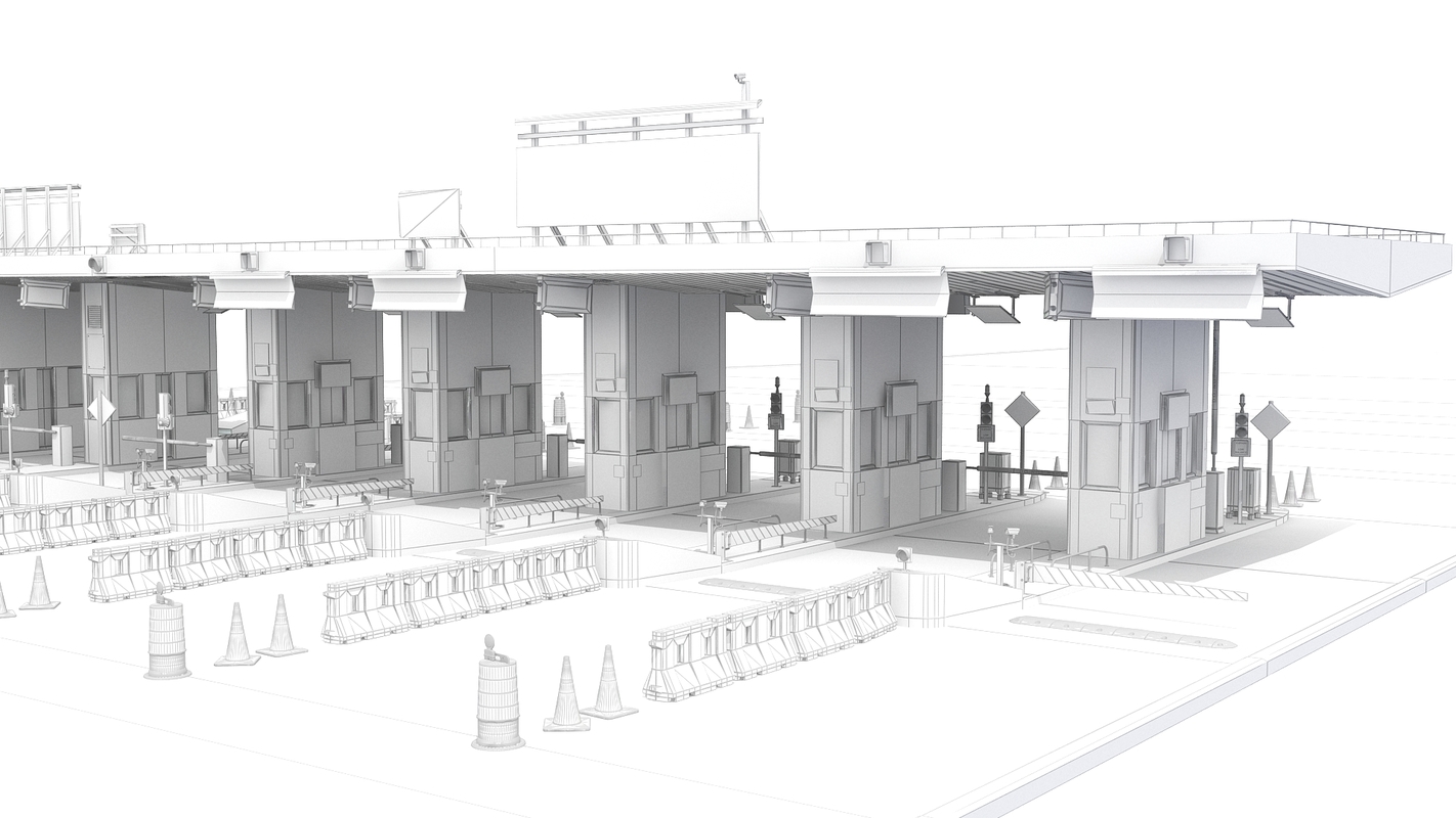 Nyc toll booth 3D model - TurboSquid 1236076