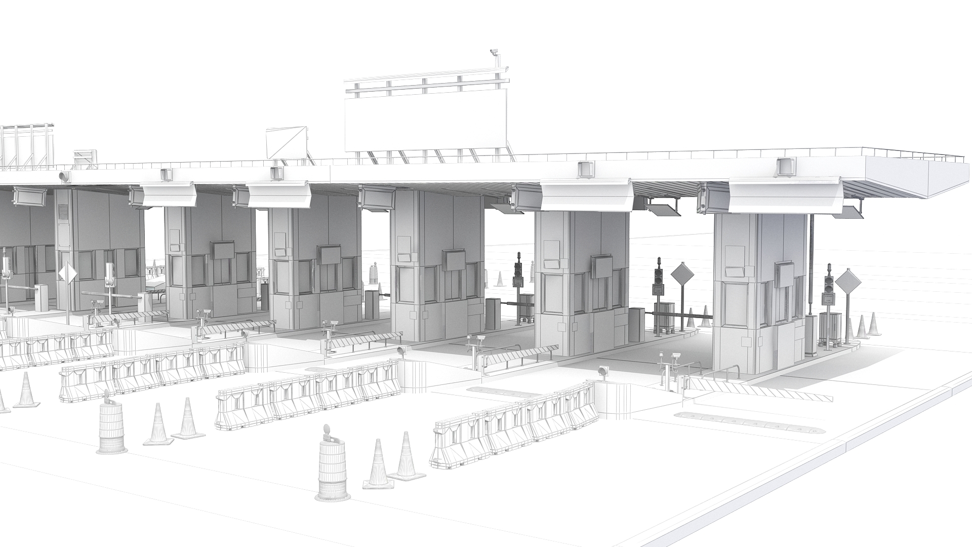 Nyc toll booth 3D model - TurboSquid 1236076