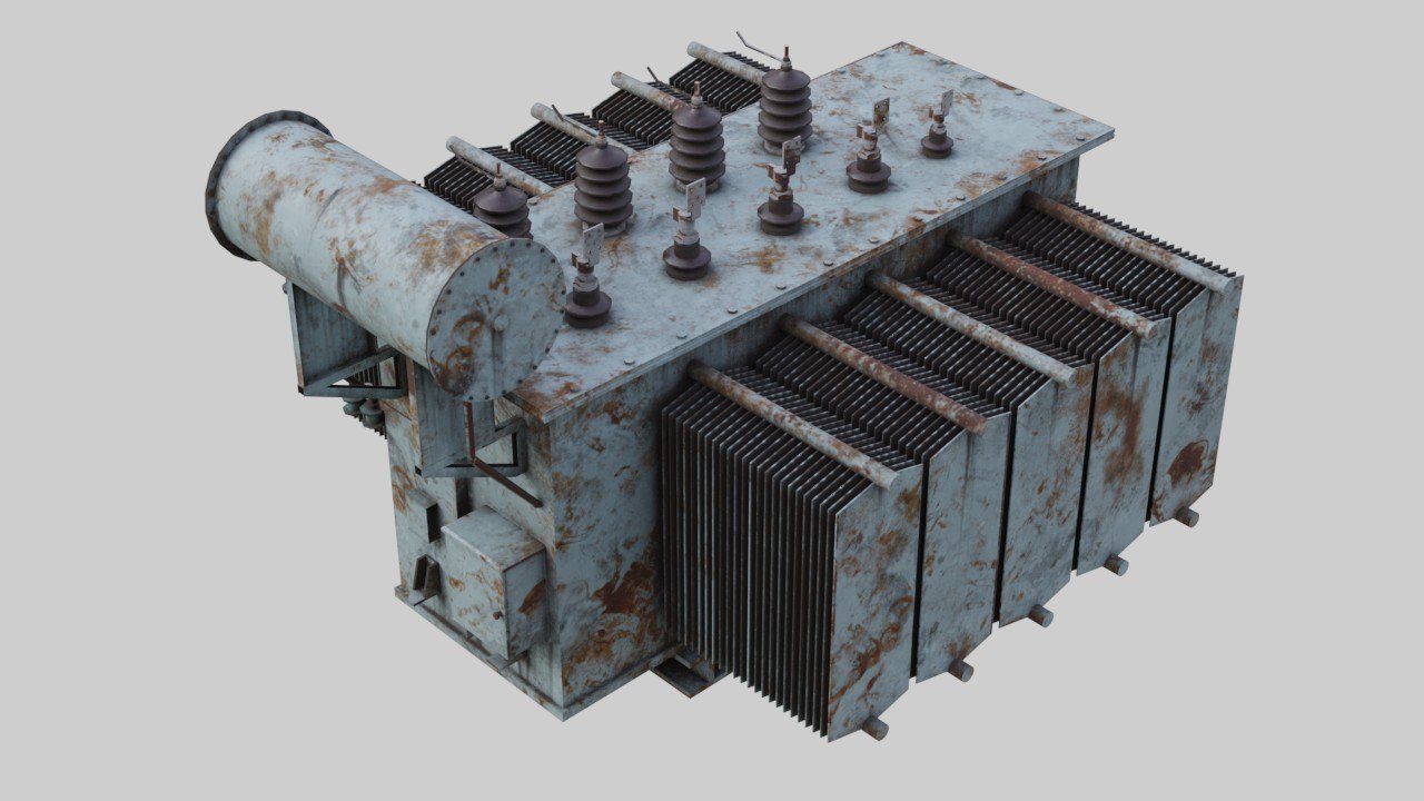 Electrical transformer 2b 3D model - TurboSquid 1236107