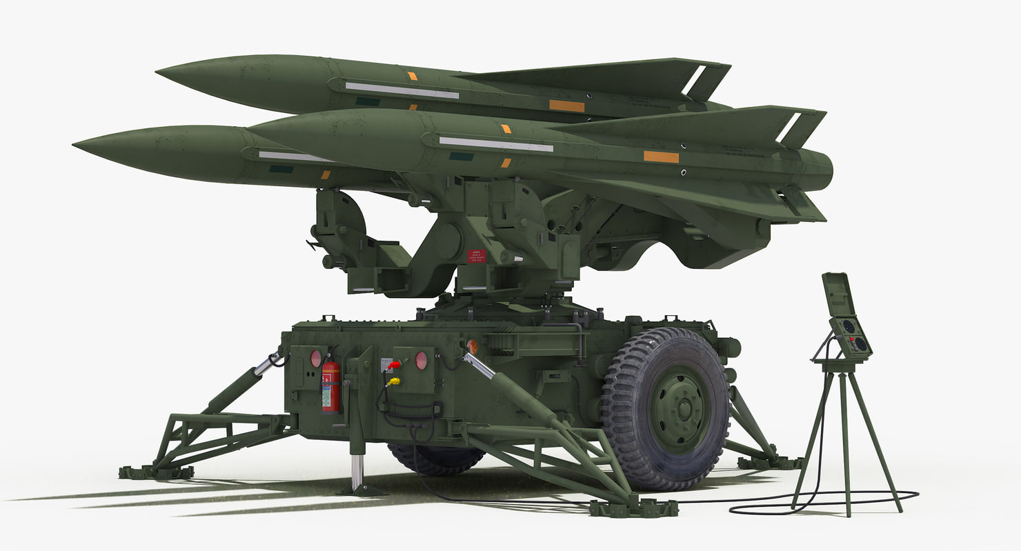 Mim-23 hawk green color 3D model - TurboSquid 1236137