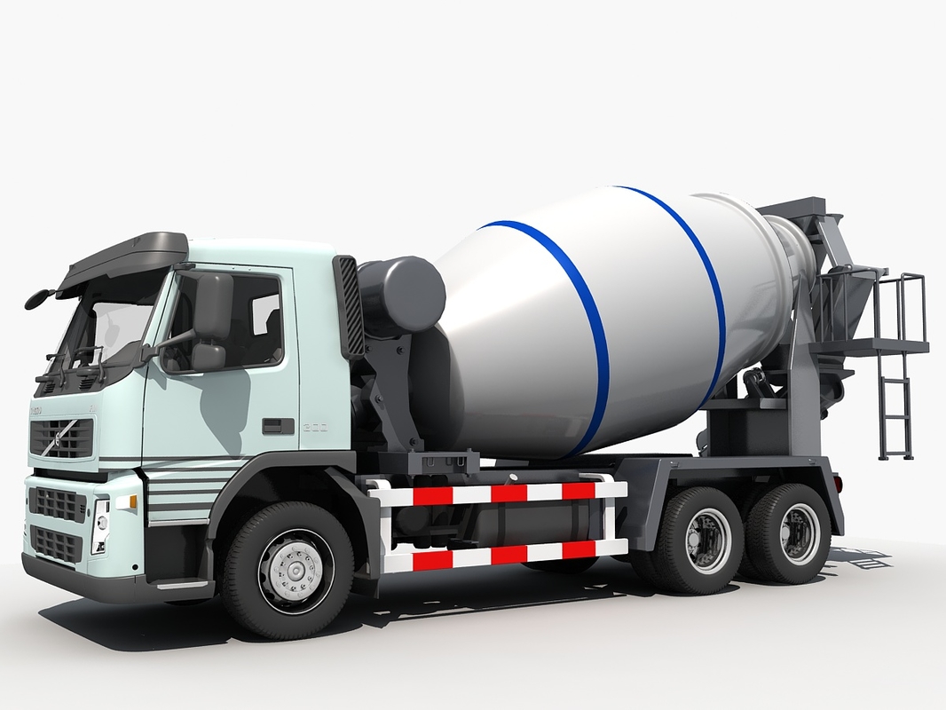 3D cement mixer model - TurboSquid 1236161