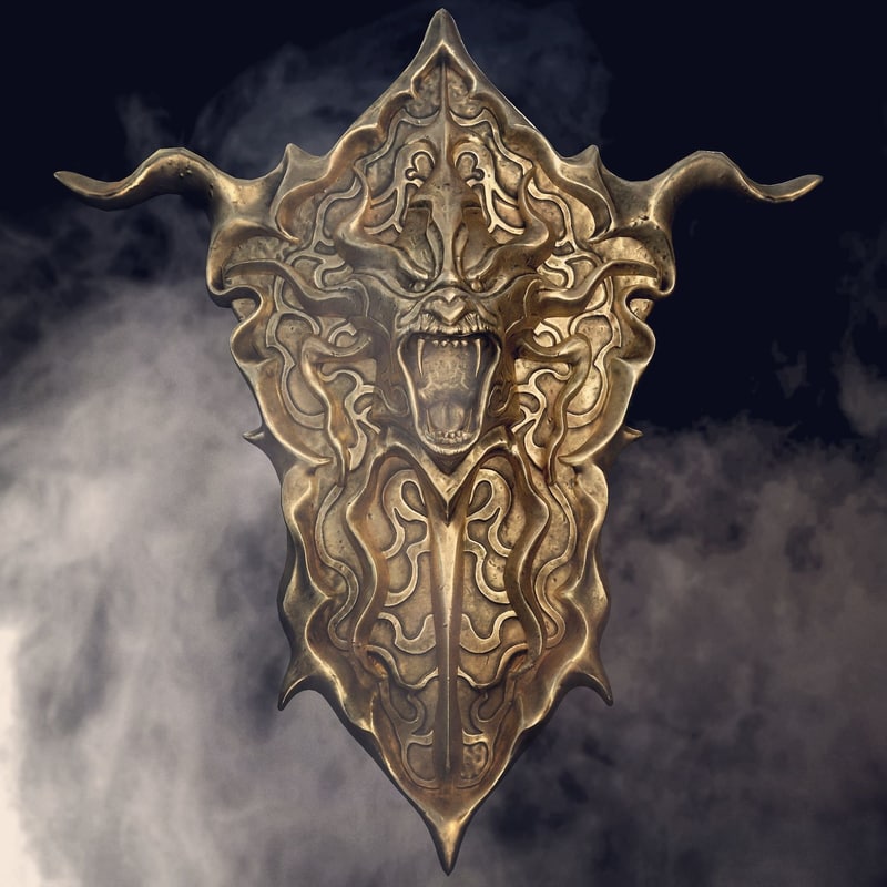 3D shield fantasy - TurboSquid 1236225