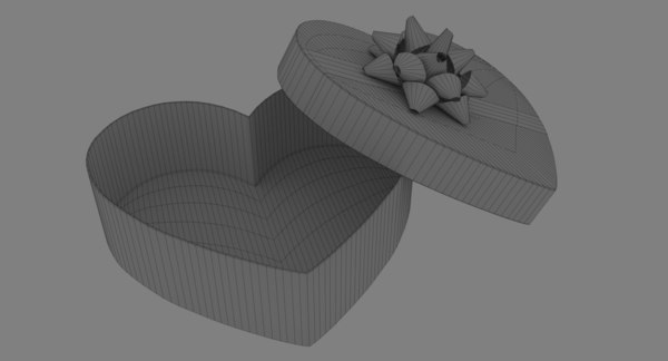 3D model gift box heart - TurboSquid 1236254