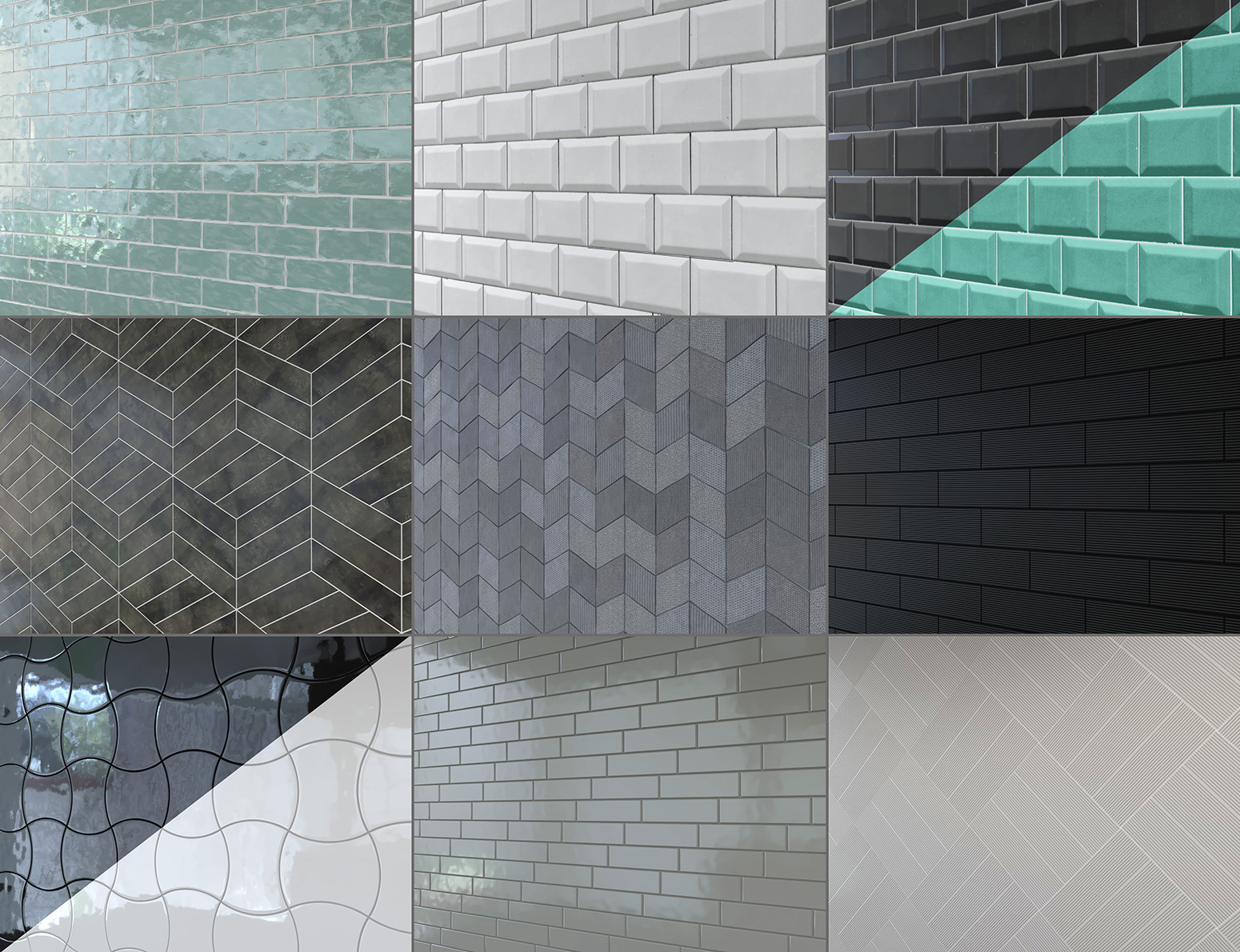 3D seamless ceramic tiles 12 model - TurboSquid 1236311