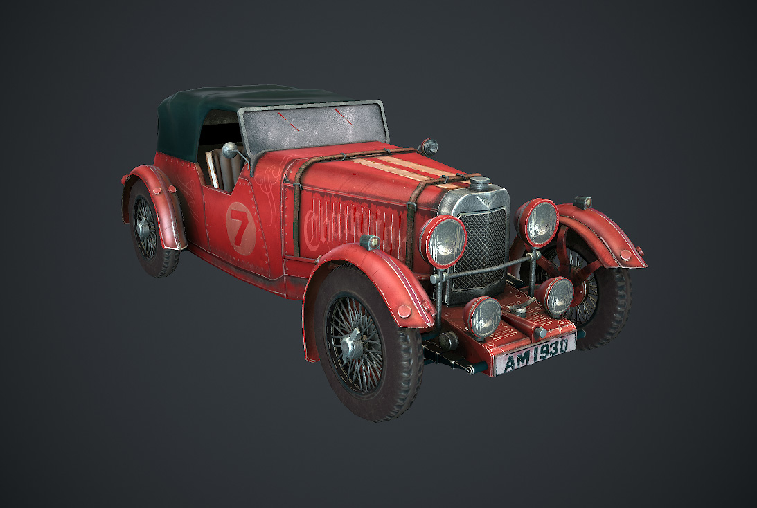 3D retro car model - TurboSquid 1236369
