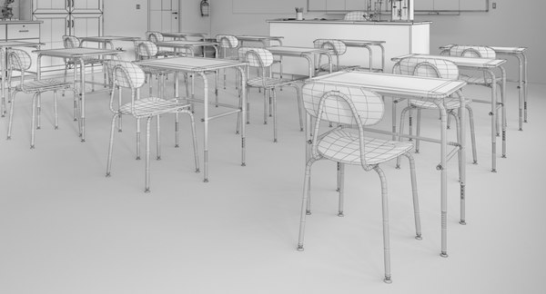 3D classroom laboratory model - TurboSquid 1236513