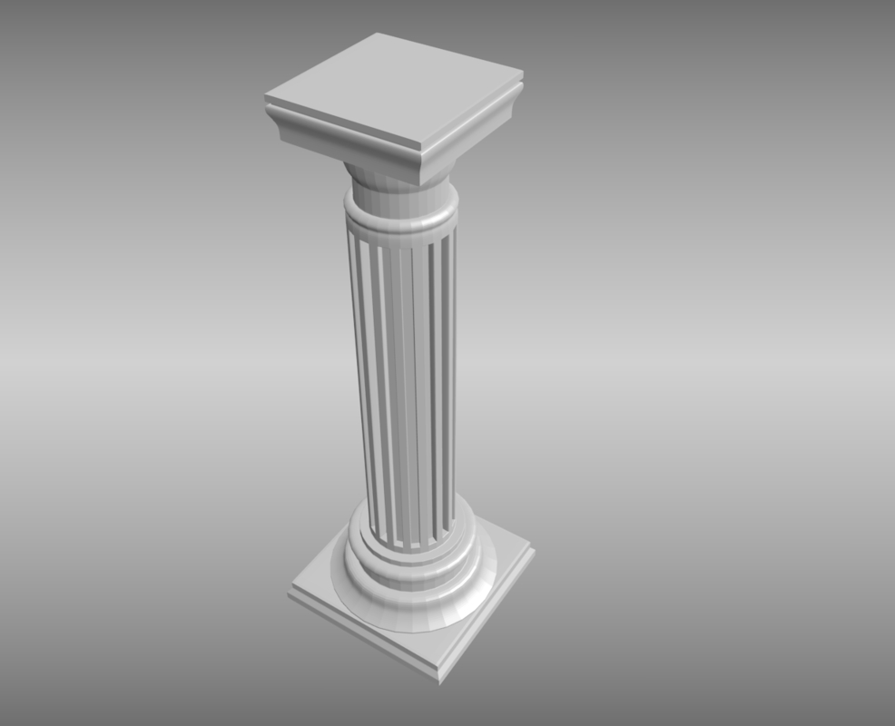 Doric Column 3d Model Turbosquid 1236560