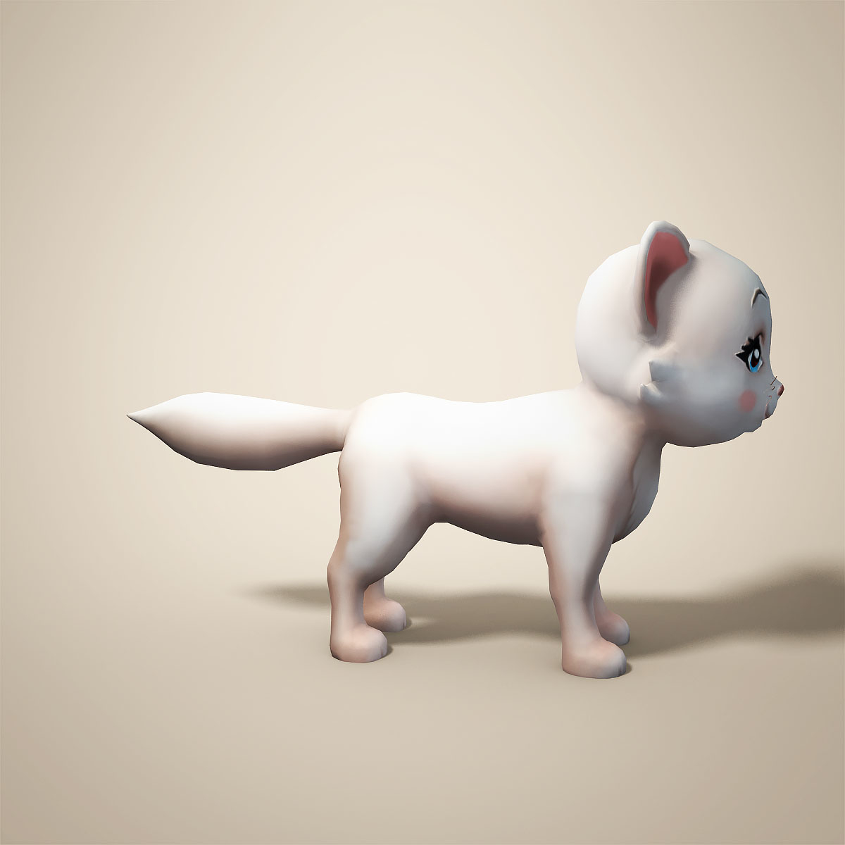 Cat cartoon toon 3D model - TurboSquid 1236676