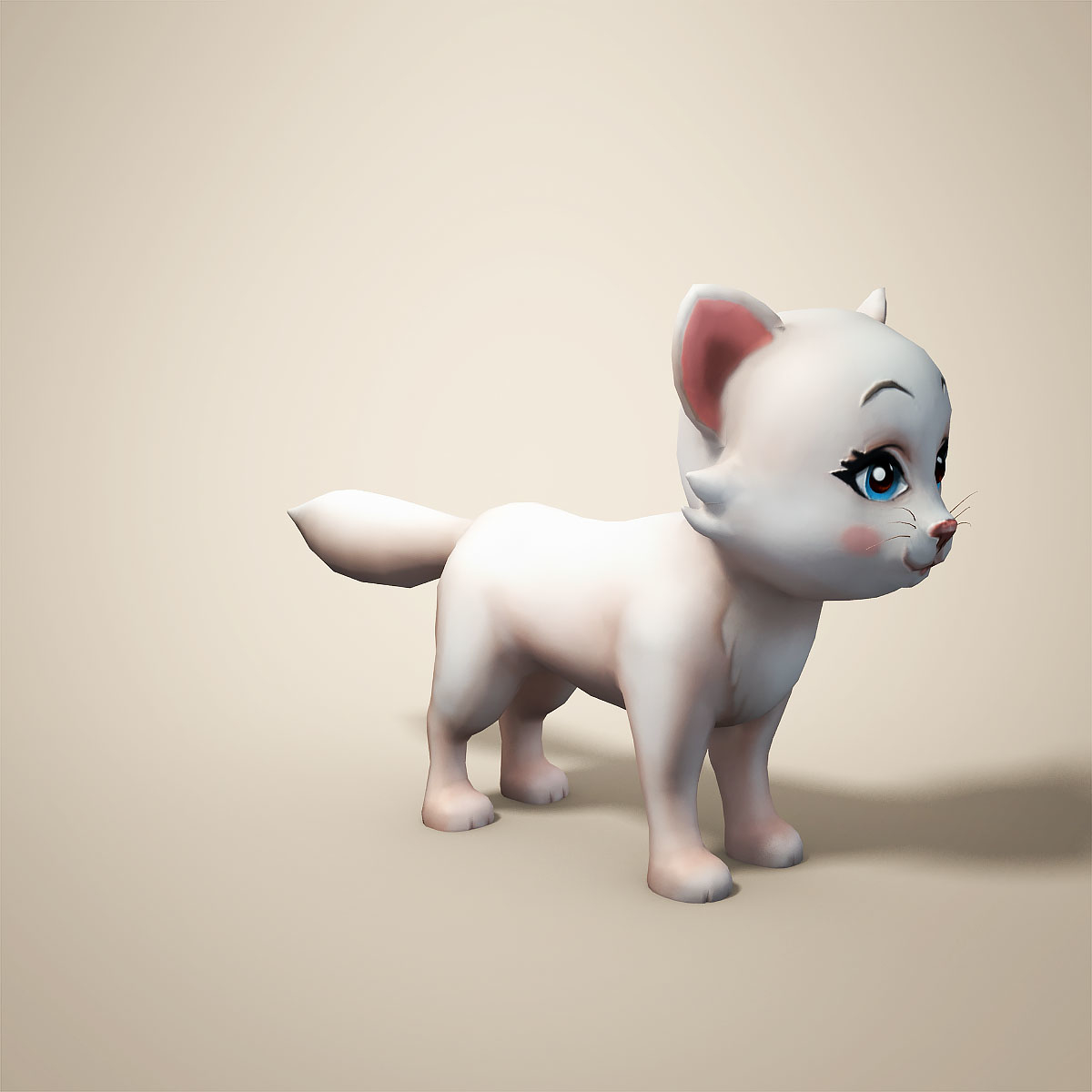 Cat cartoon toon 3D model - TurboSquid 1236676