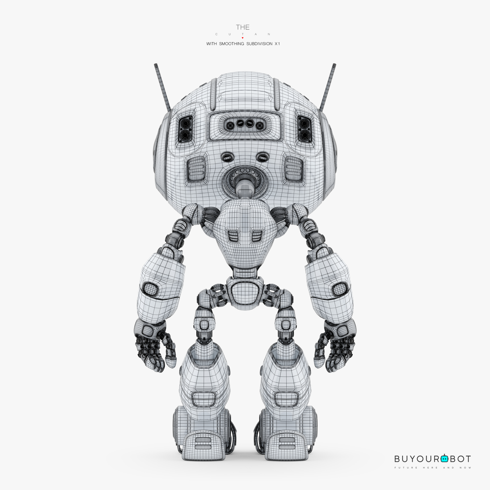 Cute robot friendly 3D model - TurboSquid 1236836