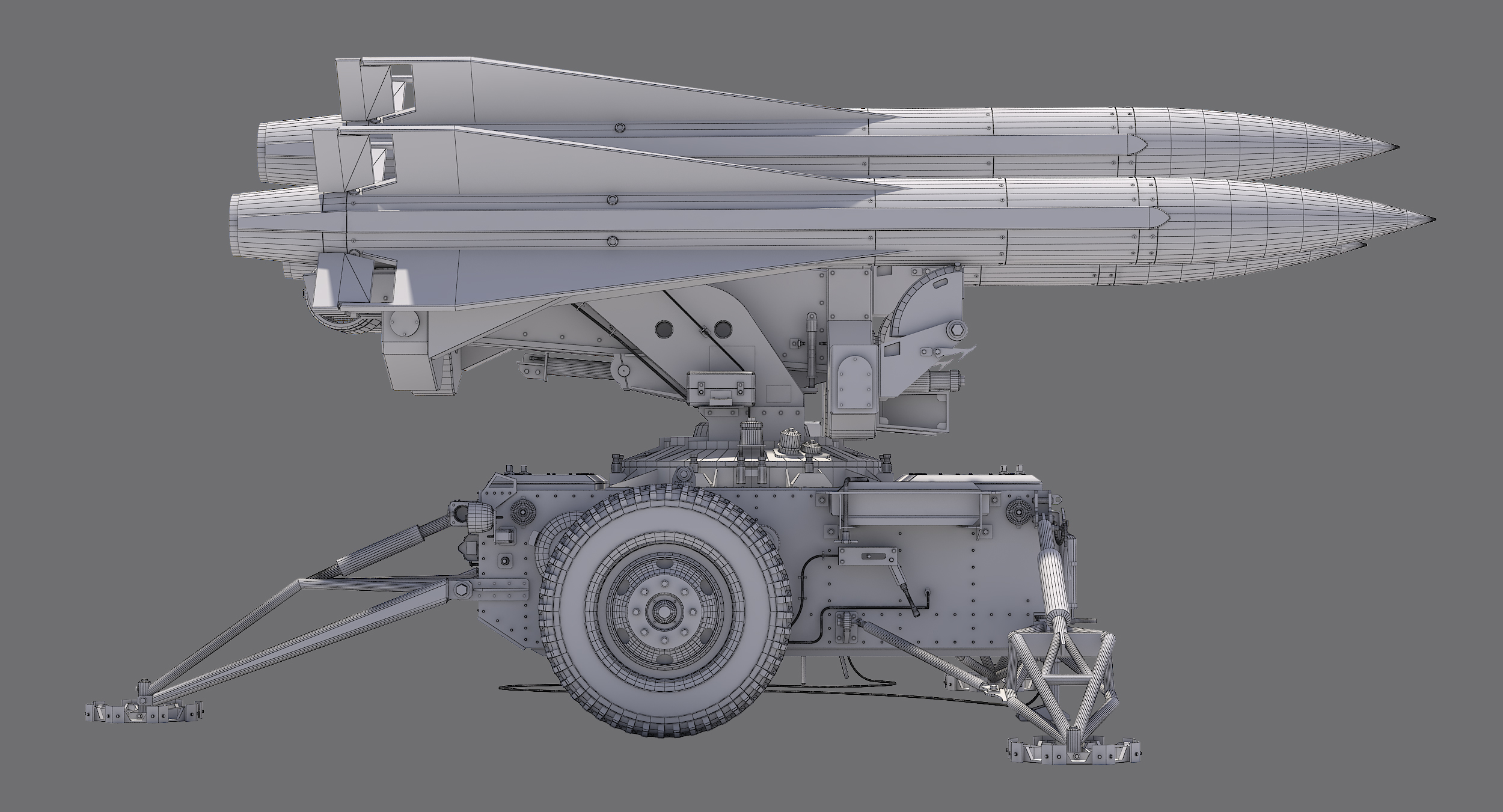 Mim-23 hawk desert color 3D model - TurboSquid 1236899