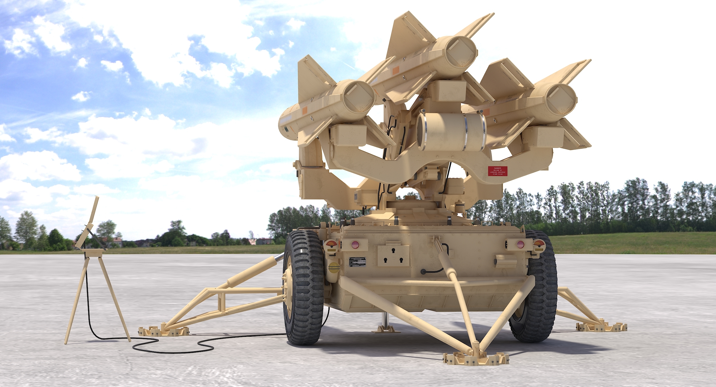 Mim-23 hawk desert color 3D model - TurboSquid 1236899