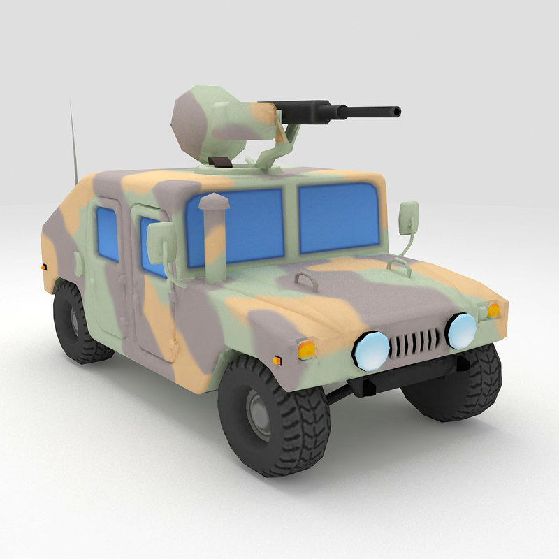 3D cartoon hmmwv low-poly - TurboSquid 1236920